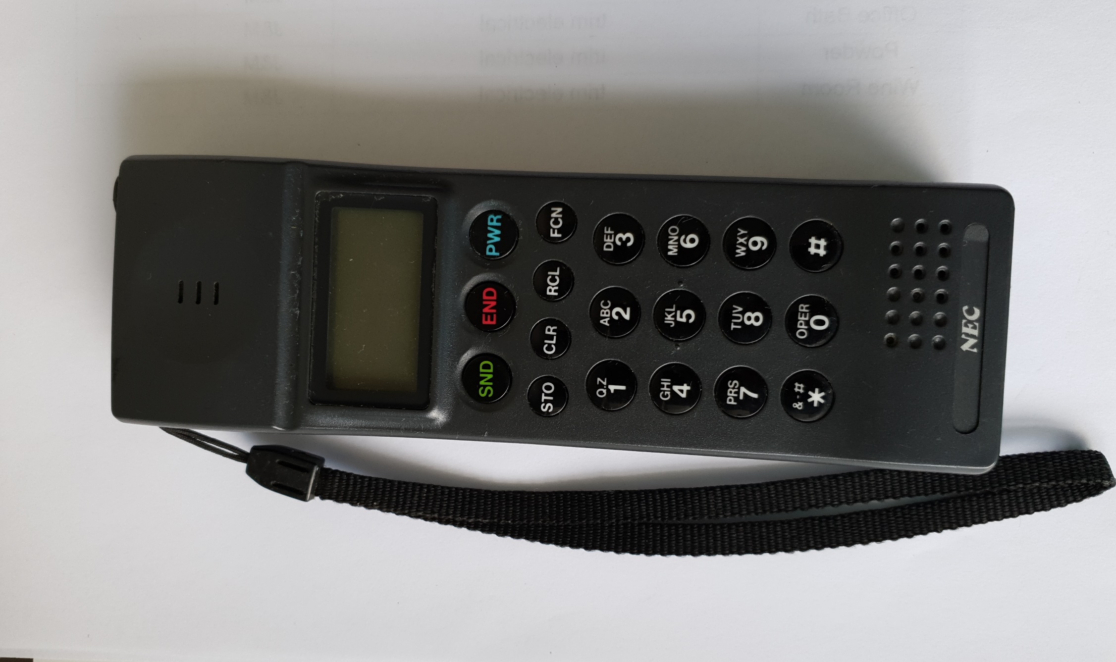 Cell Phones Museum » NEC P3 - 1990